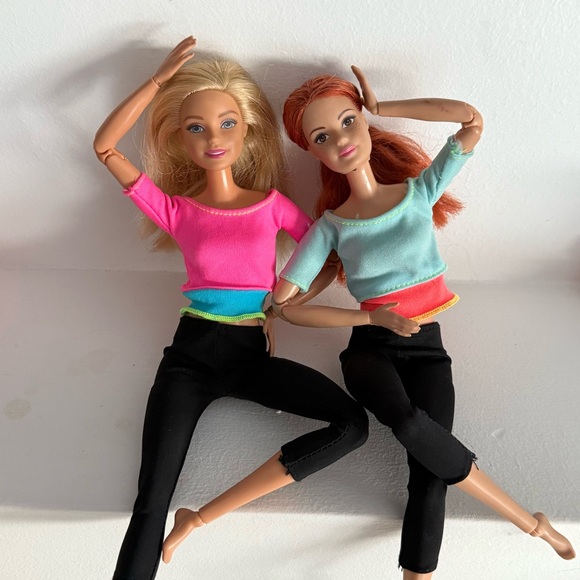 Toys | Two Unique Barbie Dolls Yoga | Poshmark